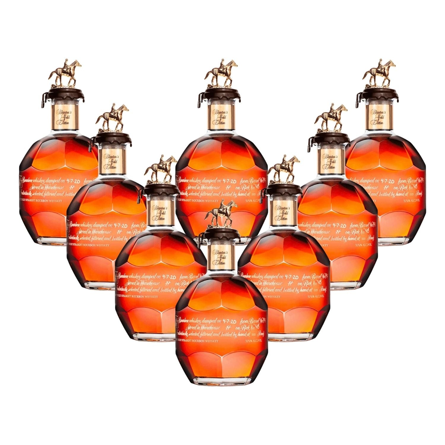 Blanton's Gold Edition Full Collection – 8 Bottles with Horse & Jockey ...