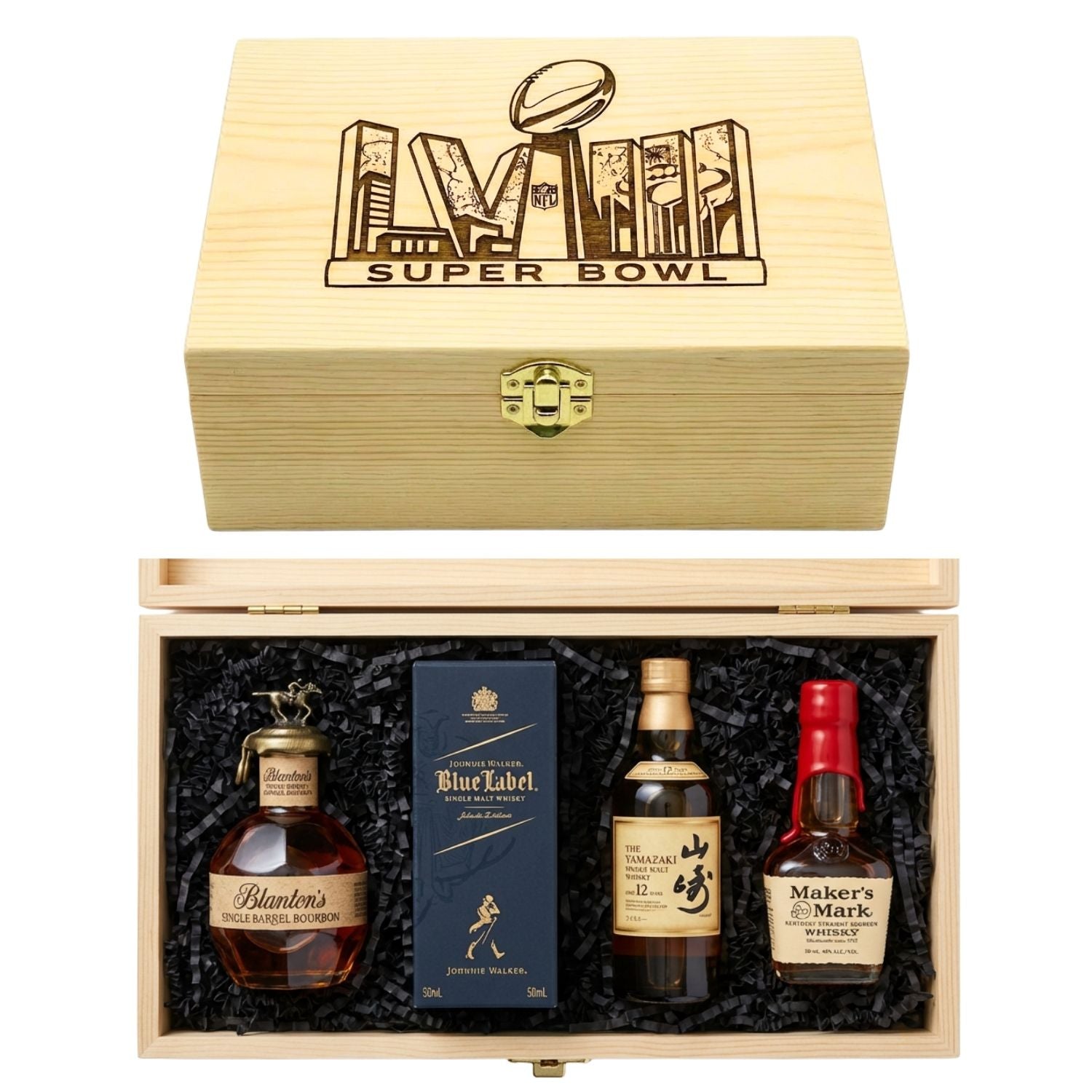 Super Bowl Whiskey Tasting Set – Blanton's, Blue Label, Yamazaki ...